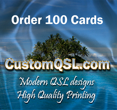 Order 100 QSL cards | CustomQSL.com